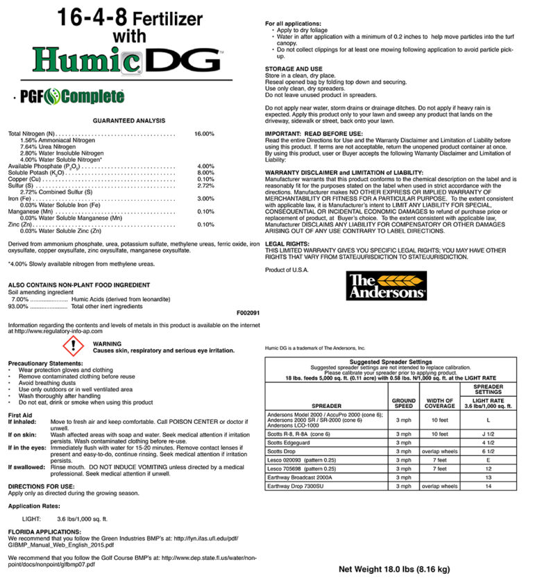 PGF Complete Label - PGF Complete Fertilizer
